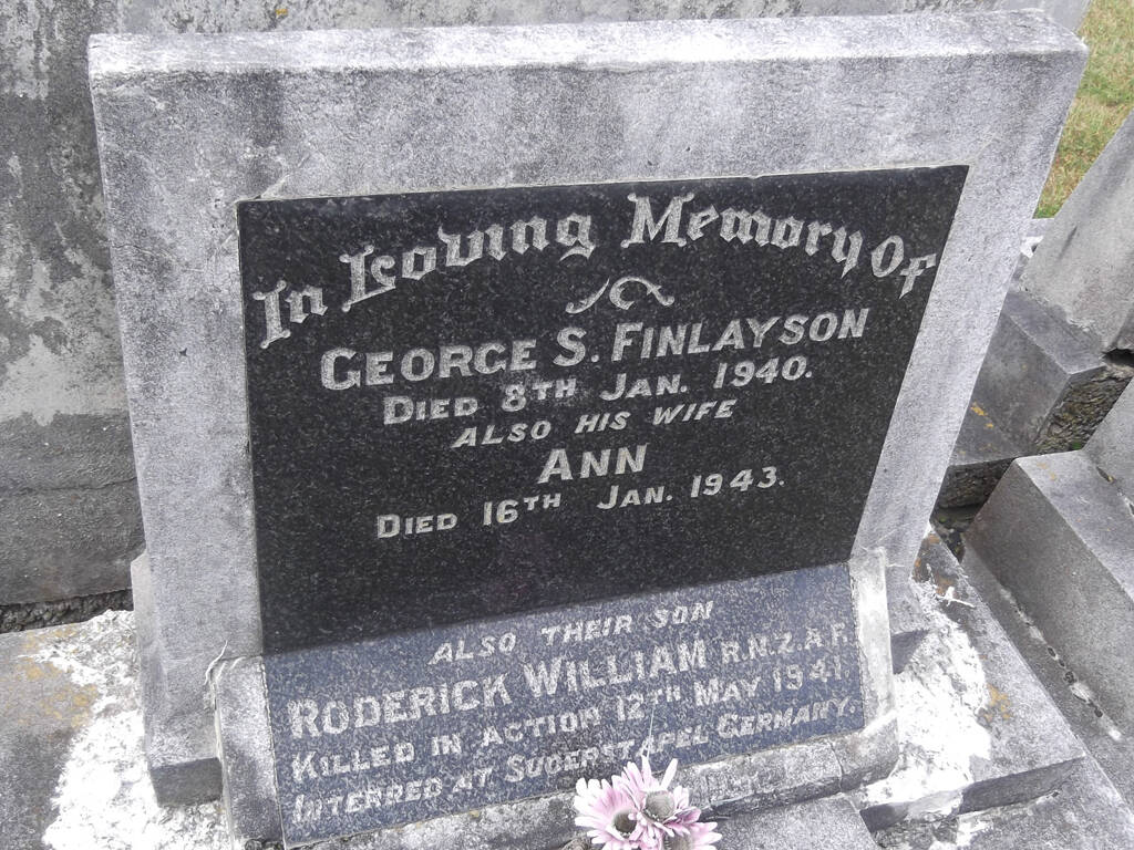 Roderick William Finlayson - Online Cenotaph - Auckland War Memorial Museum